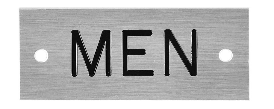 Engraved Sign- MEN - Archmaster - Hotel parts and supplies for the ...